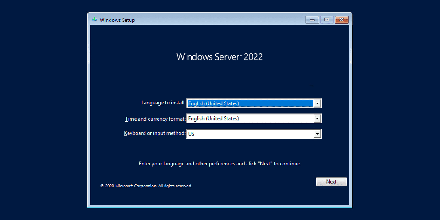 Download Windows Server 2022 preview